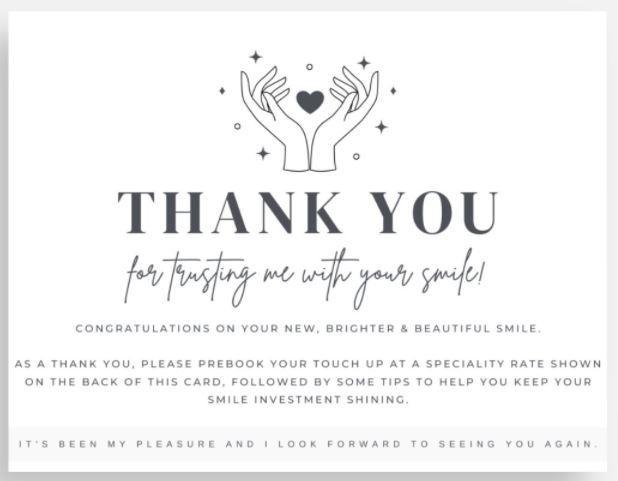 Pre-booked Client Appointment Cards *CLEARANCE* ⋆ The Unicorn Beauty Depot